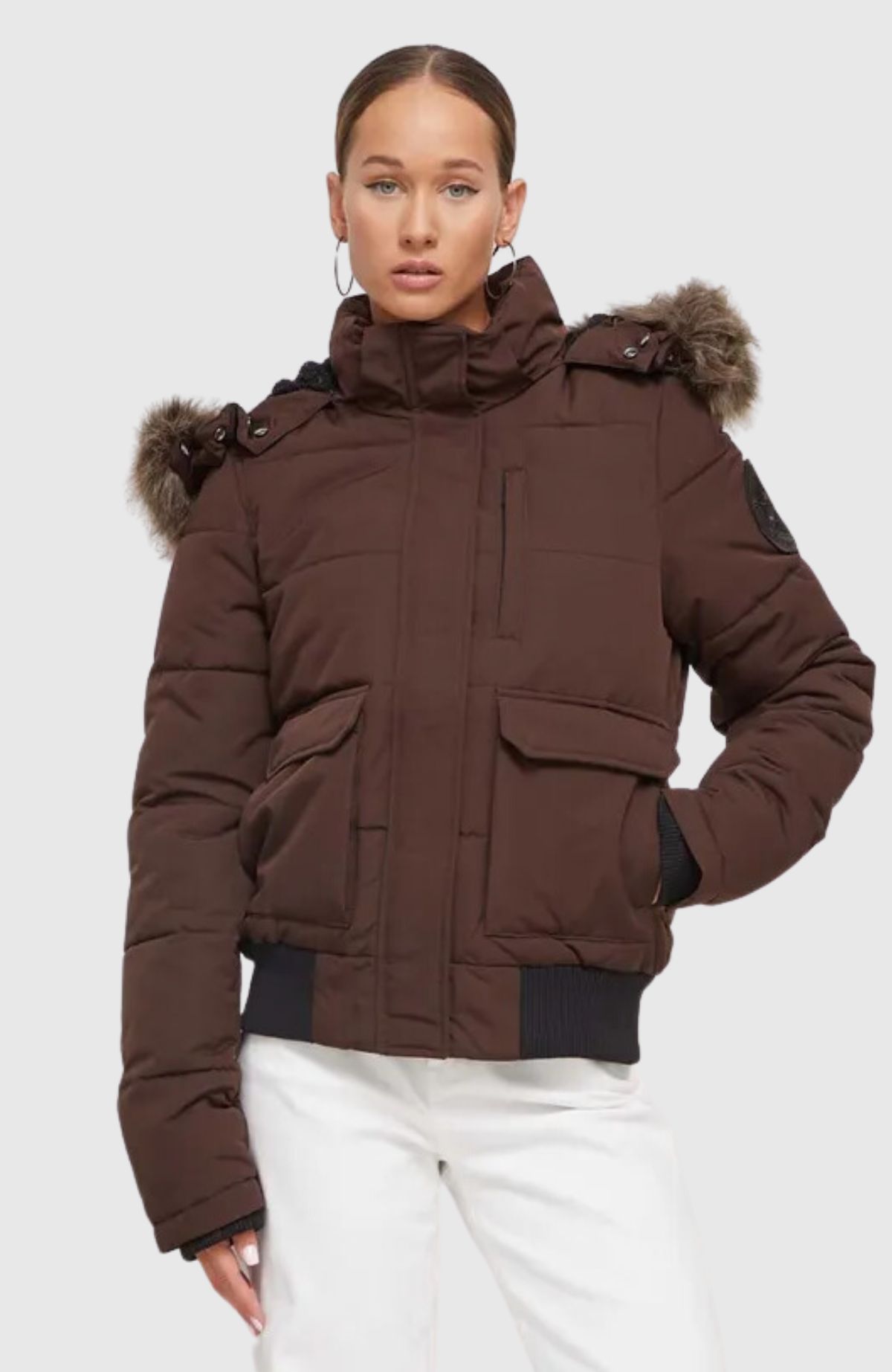 Everest Hooded Puffer Bomber - Maxx Outlet